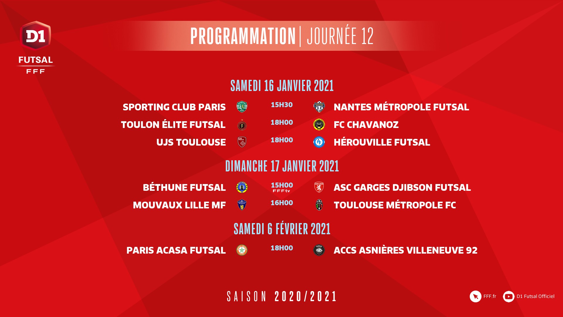 J12 : Béthune-Garges Djibson sur FFFtv