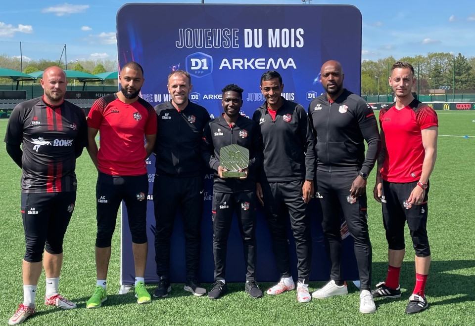 Kouassi a reçu son trophée