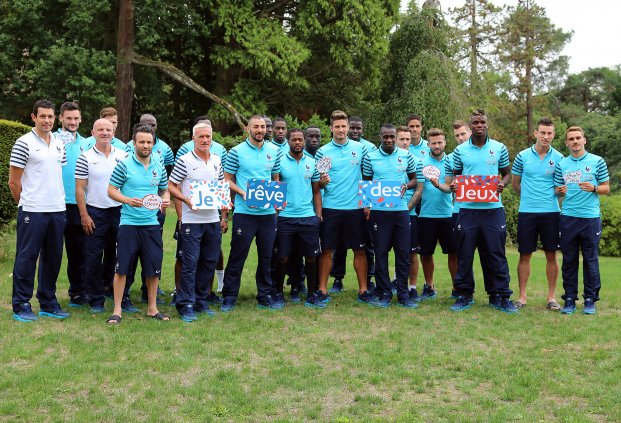 Les Bleus soutiennent les JO 2024