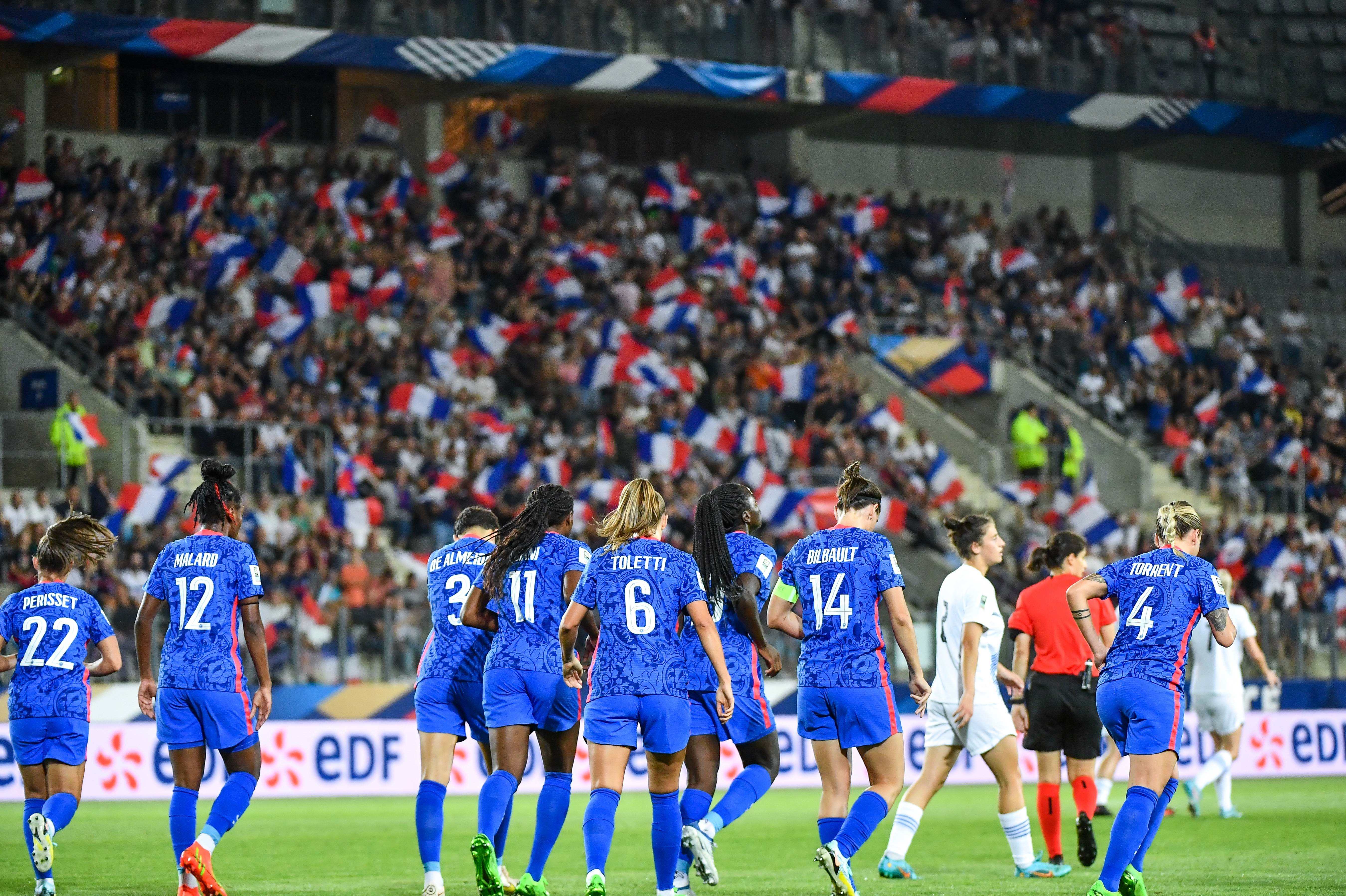 Les Bleues avec le Brésil et la Jamaïque