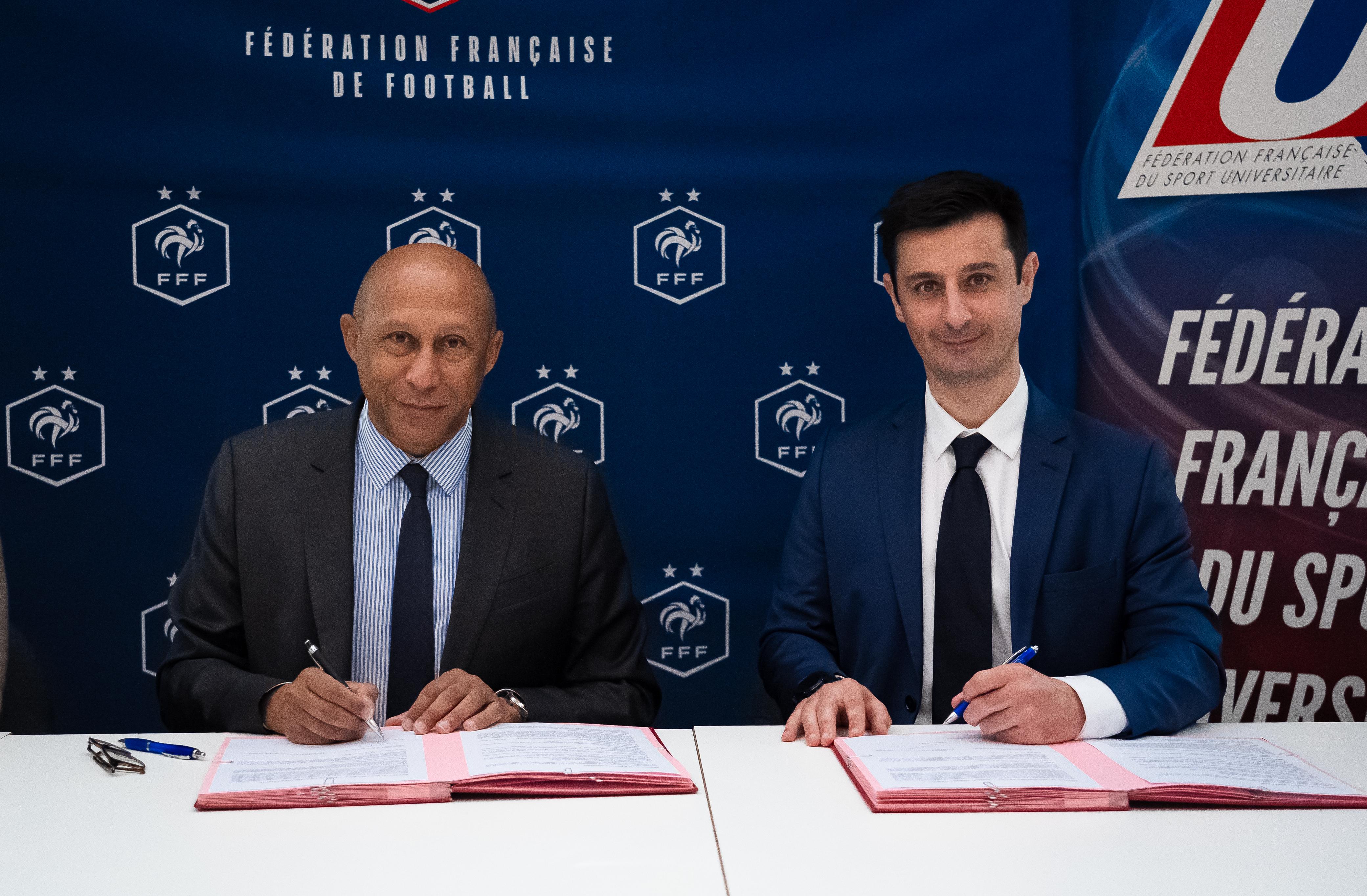 Signature d'une convention FFF-FFSU